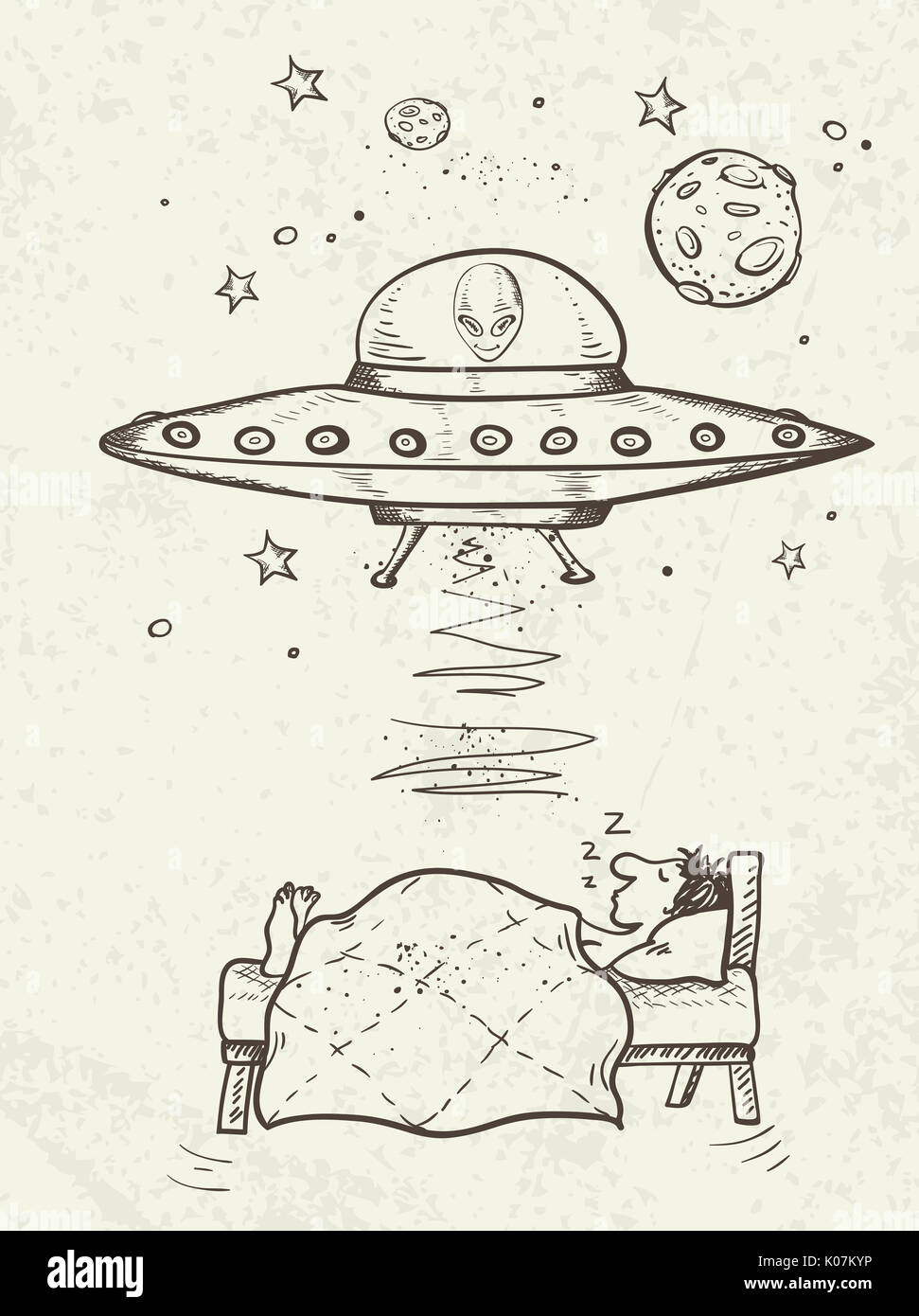 Ufo Abduction Drawing