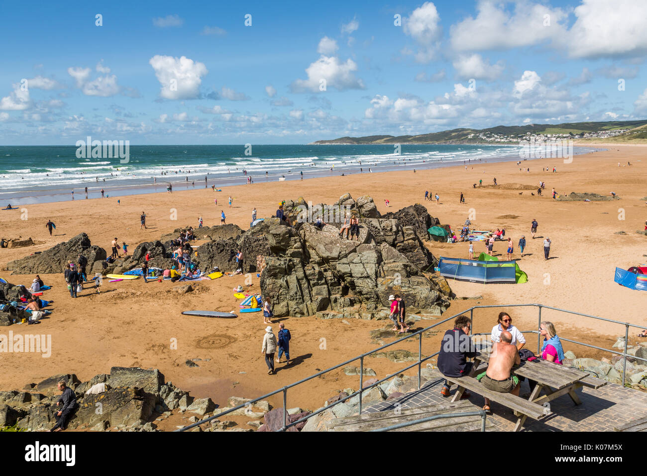 Putsborough beach in North Devon, UK, England Stock Photo - Alamy