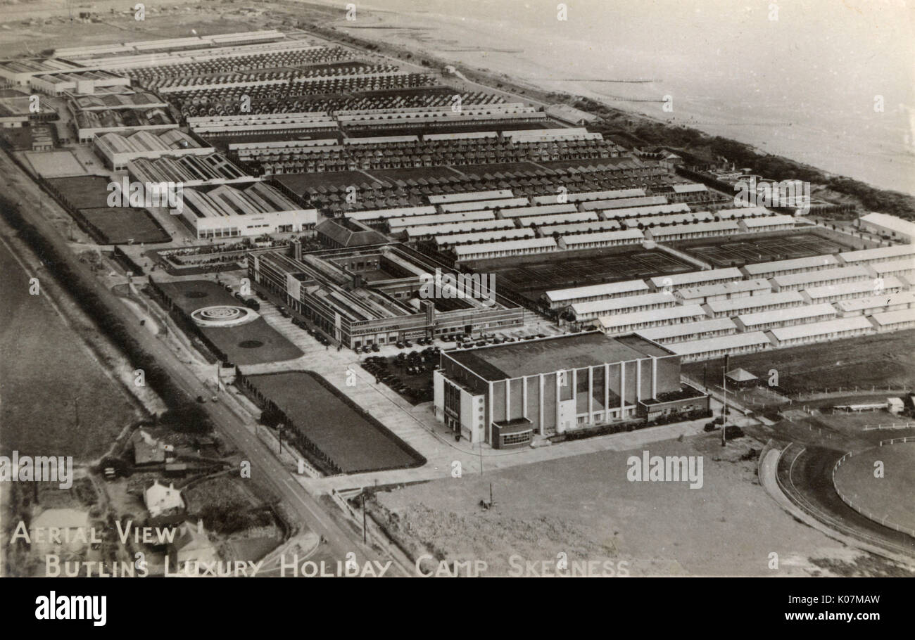 Aerial View of Butlins Luxury Holiday Camp at Skegness Stock Photo - Alamy
