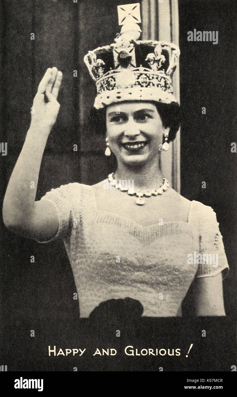 Queen elizabeth crown waves hi-res stock photography and images - Alamy