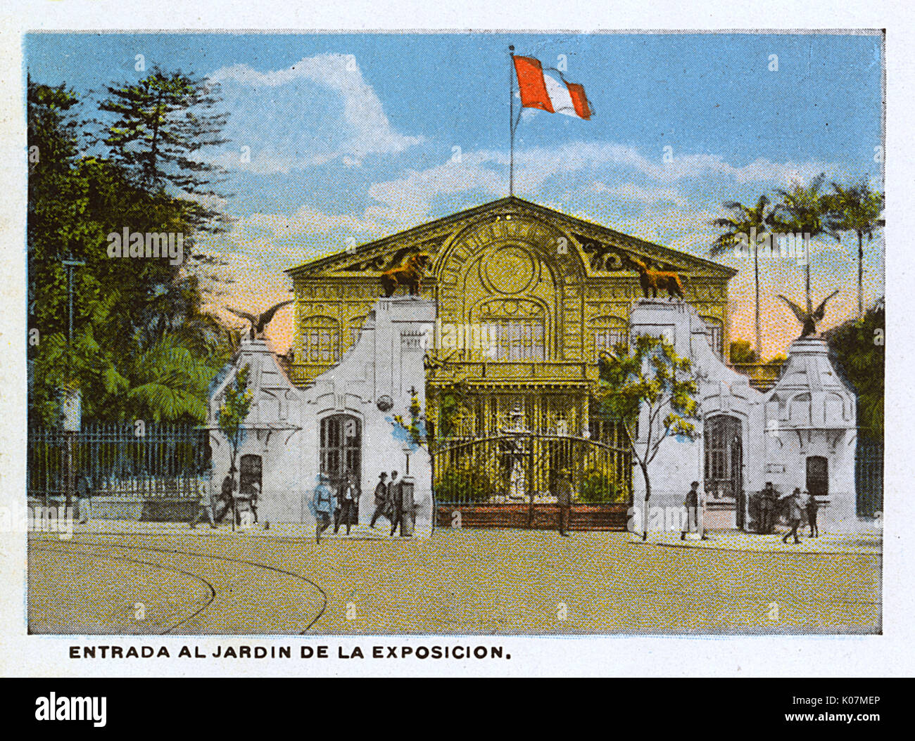 Lima - Peru - Grand Entrance to the Exhibition Gardens Stock Photo - Alamy