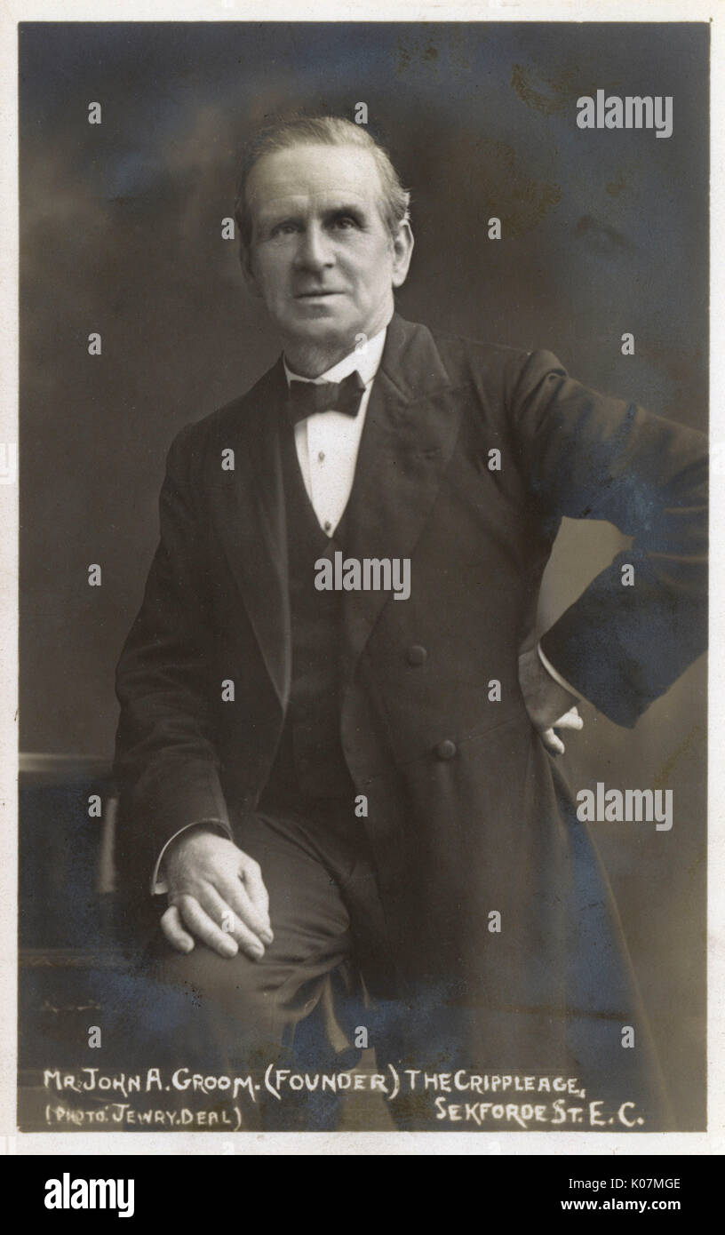John A. Groom, founder of The Crippleage, Sekforde Street Stock Photo ...
