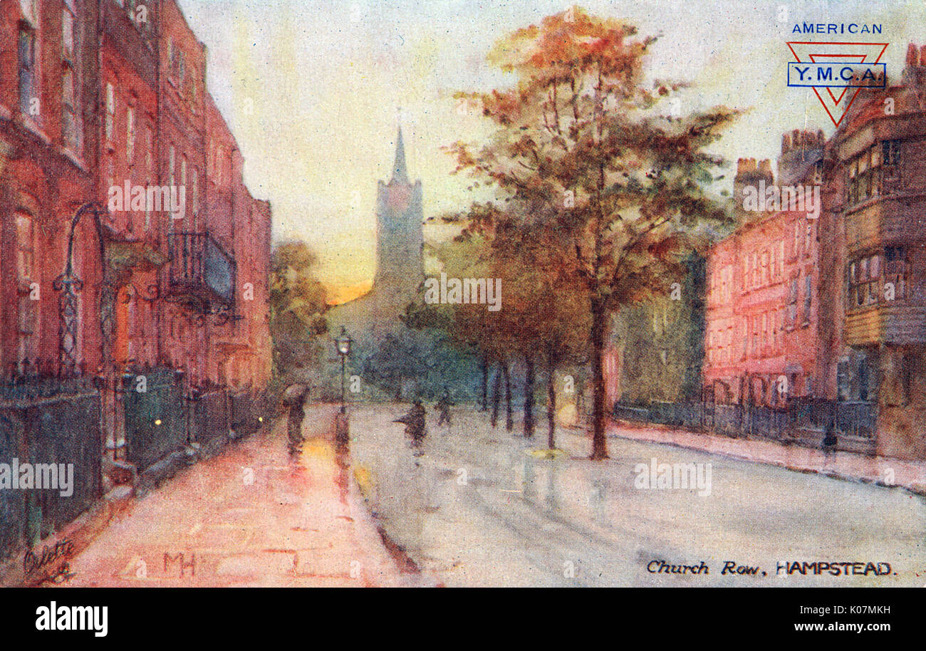 Church Row, Hampstead, London - Georgian Architecture Stock Photo - Alamy