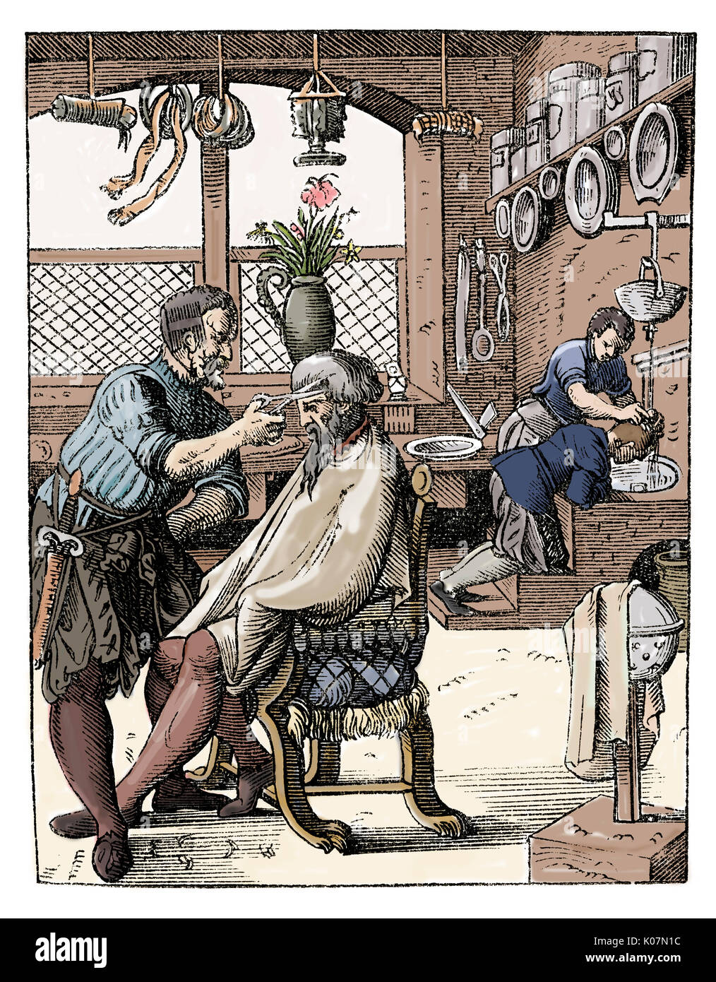 Medieval barber hi-res stock photography and images - Alamy
