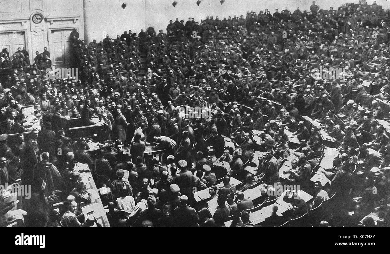 Meeting in the State Duma, Russia, WW1 Stock Photo - Alamy