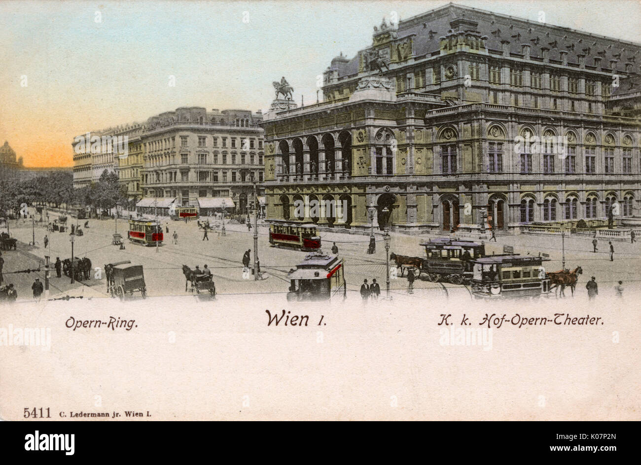 State Opera House and street scene, Vienna, Austria Stock Photo - Alamy
