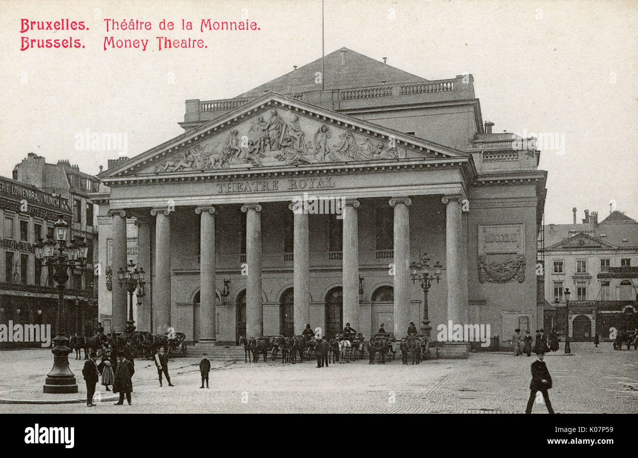 Theatre Royal and Opera House, Brussels, Belgium Stock Photo - Alamy