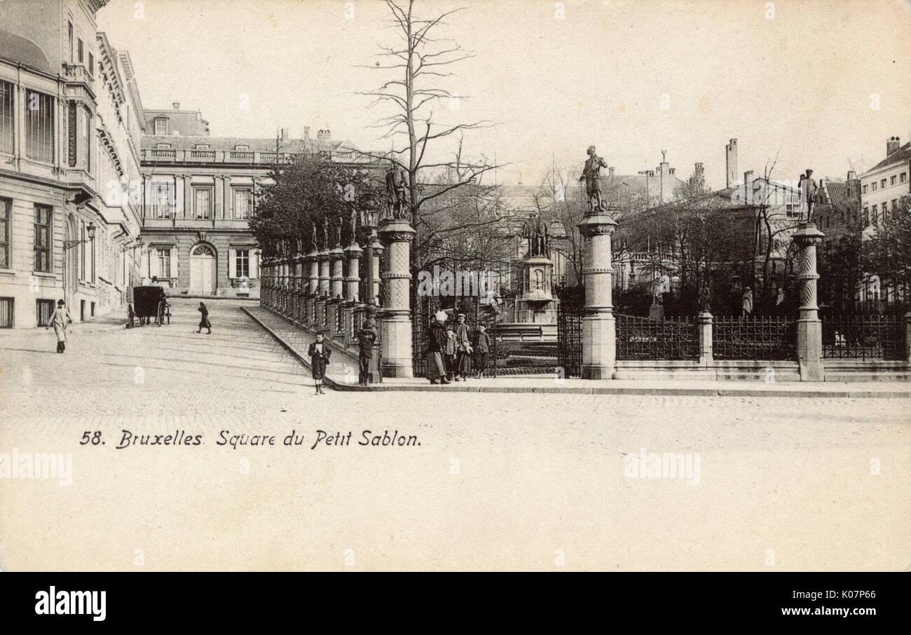 Square du Petit Sablon, Brussels, Belgium Stock Photo - Alamy