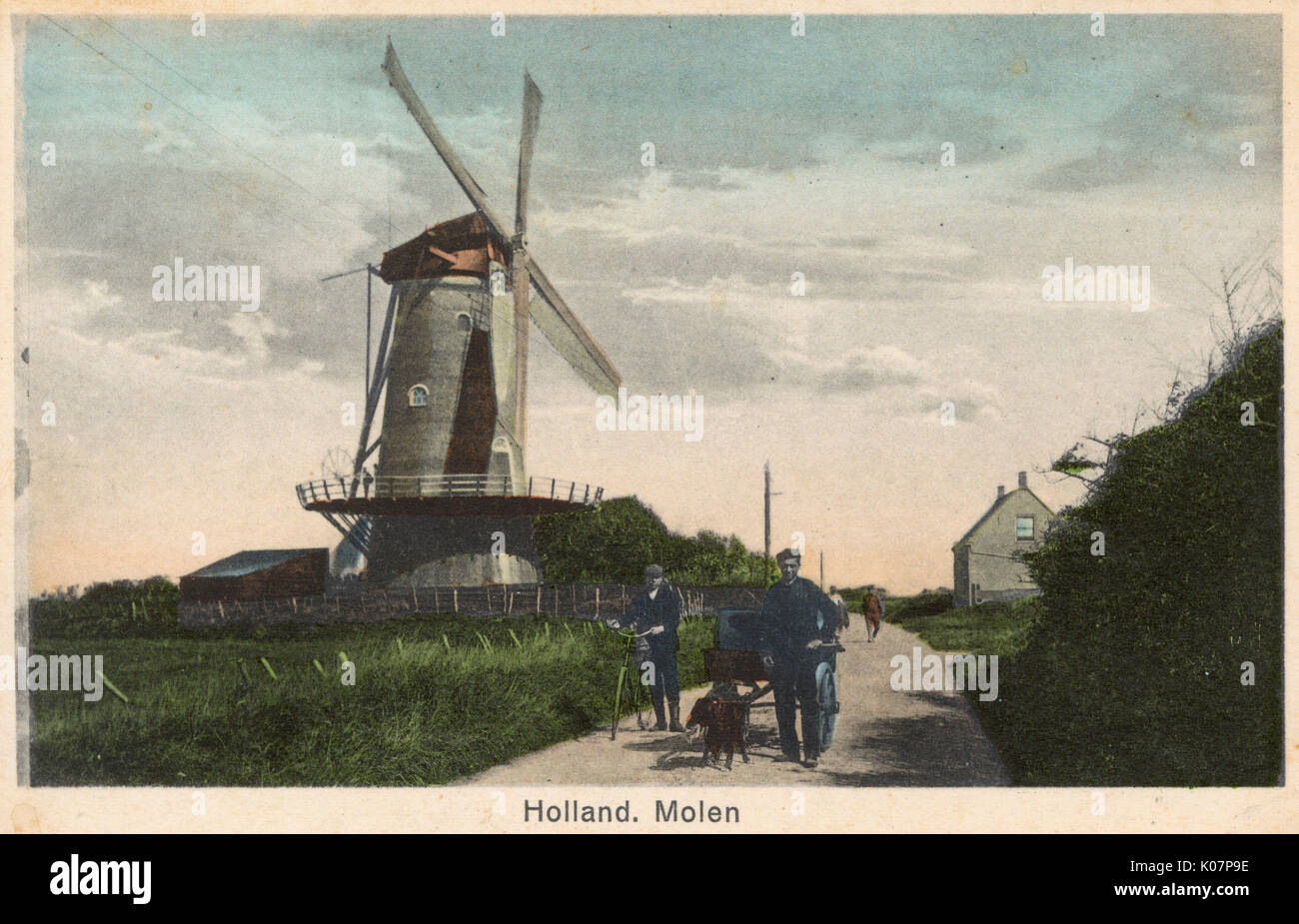 Windmill with platform, The Hague, Netherlands Stock Photo - Alamy