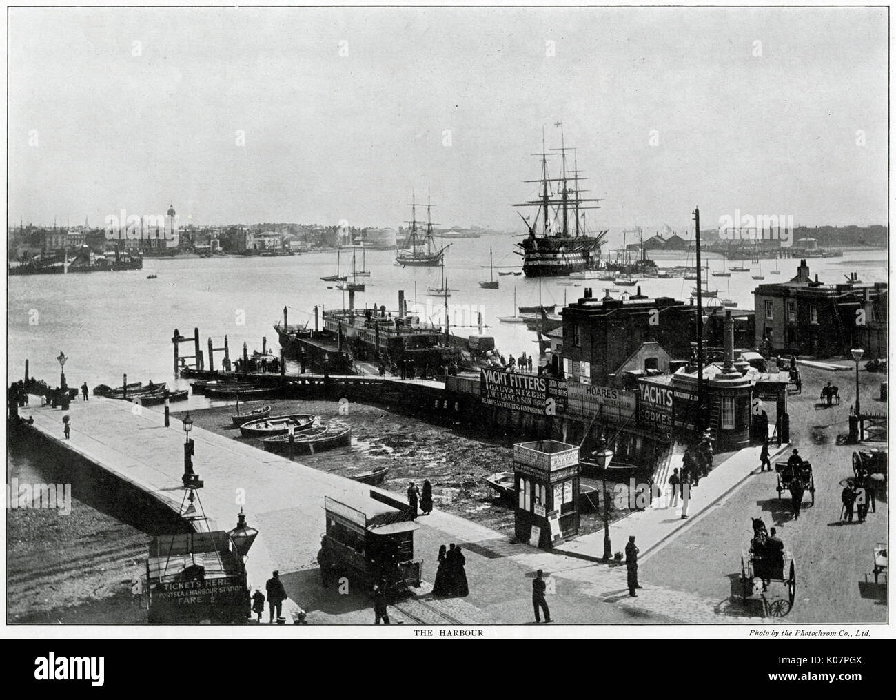 Portsmouth dockyard in 1900s hi-res stock photography and images - Alamy