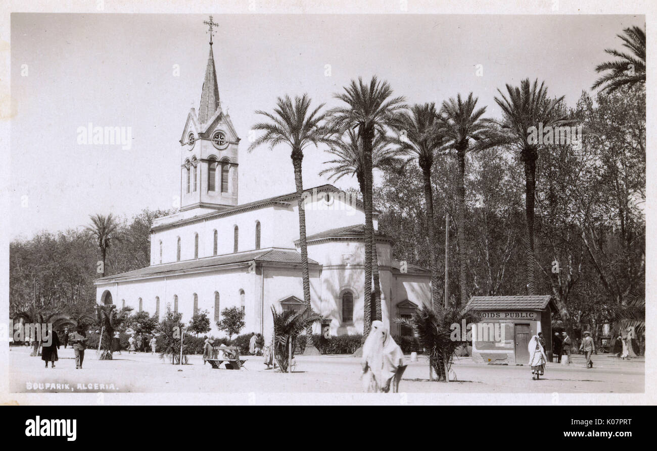 Church and Square, Boufarik, Blida Province, Algeria Stock Photo - Alamy