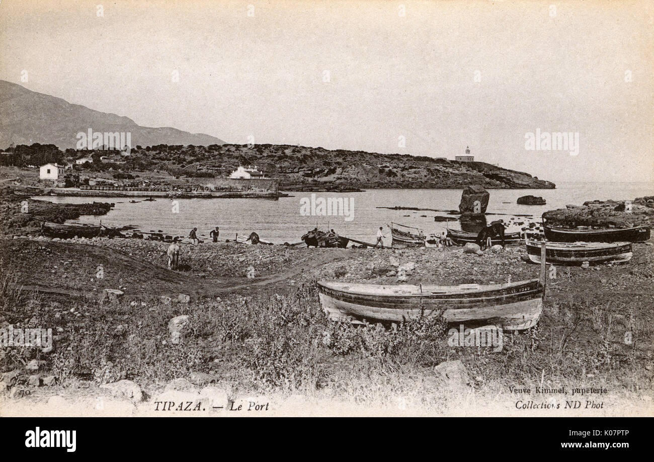 View of the port, Tipaza, Algeria, North Africa Stock Photo - Alamy