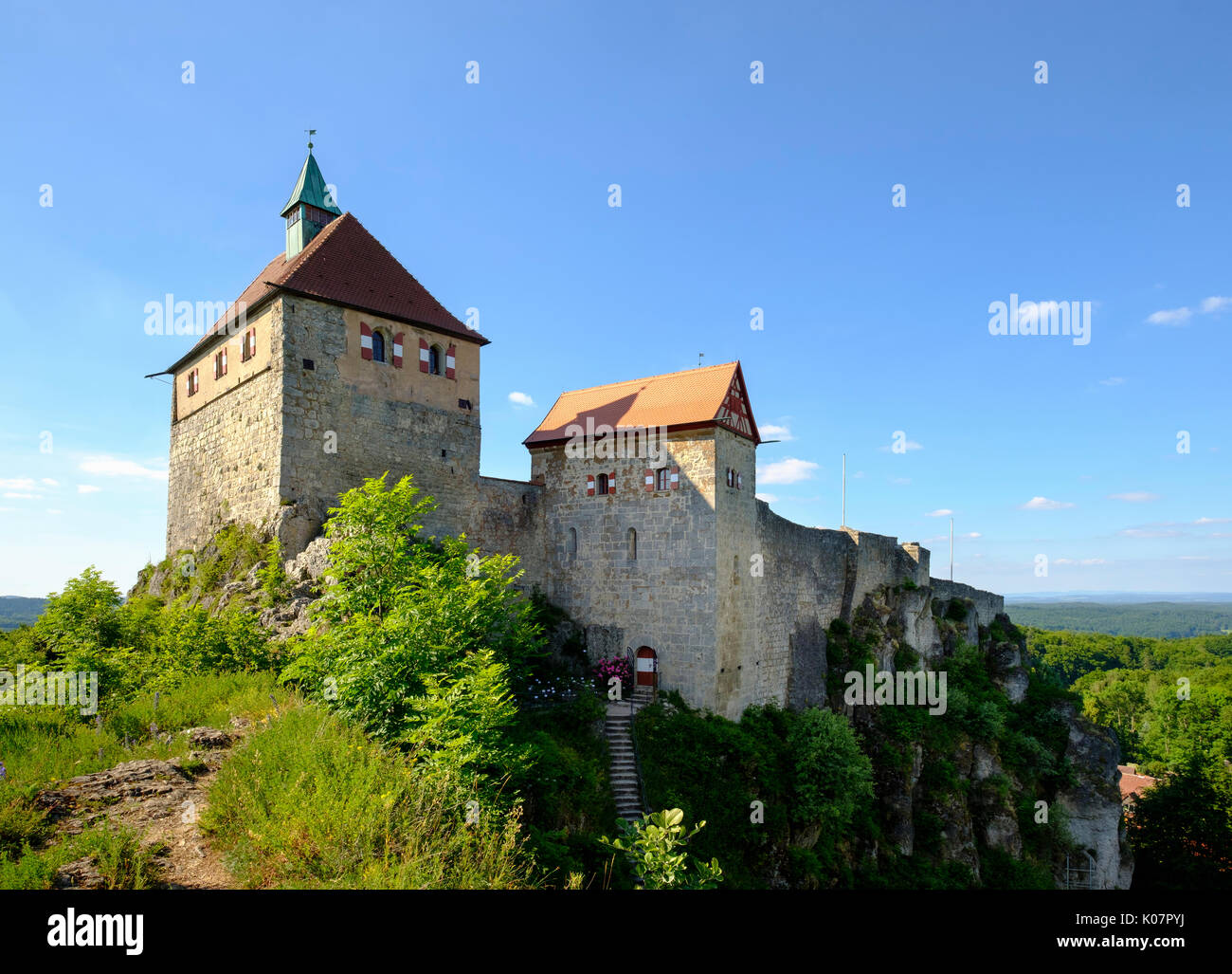 Castle Burg Hohenstein, near Kirchensittenbach, Hersbrucker Alb, Middle ...