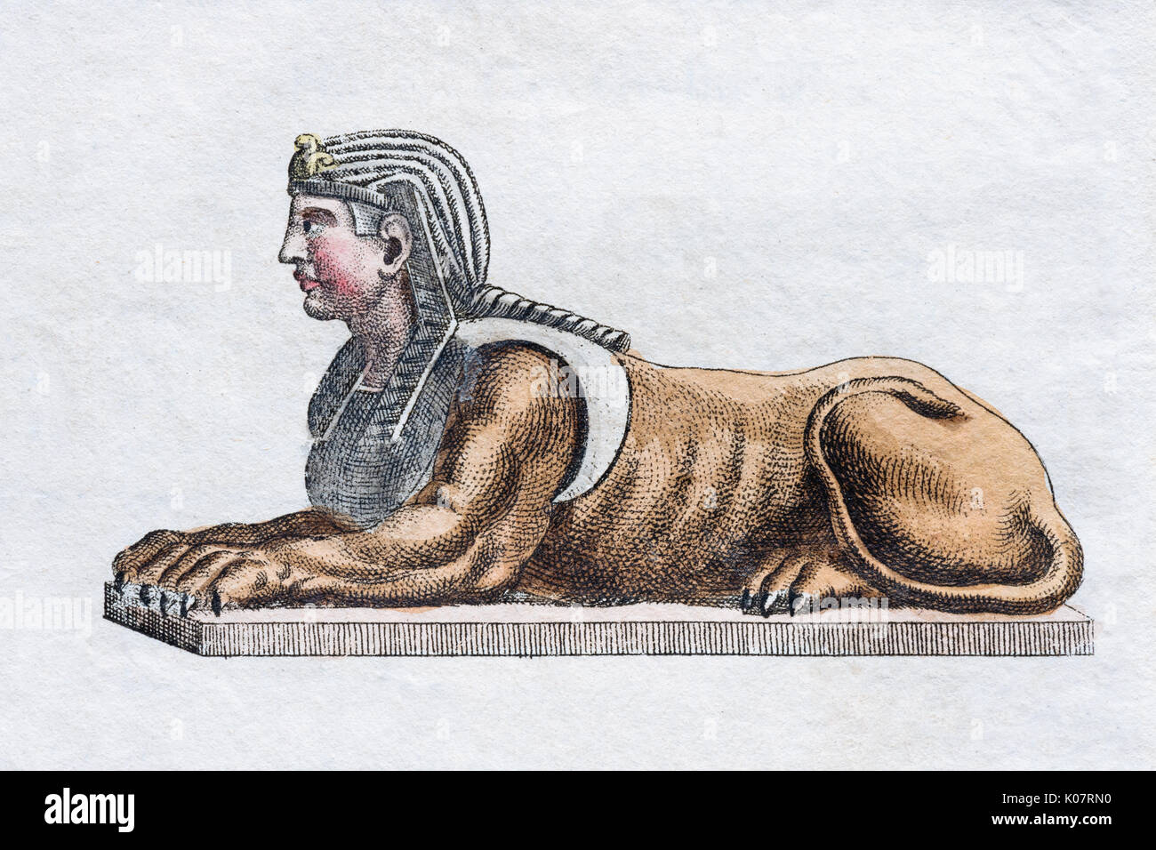 Sphinx mythical creature illustration hi-res stock photography and ...