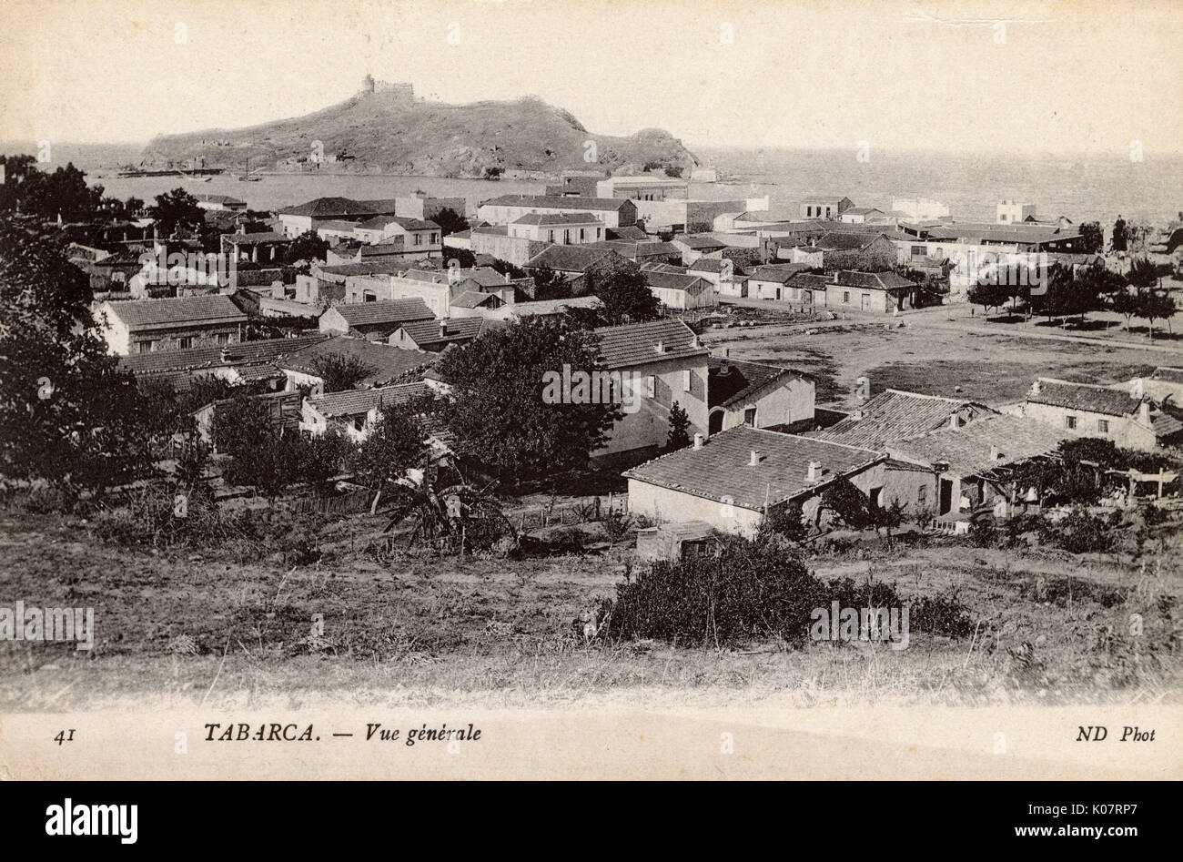 General view of Tabarca (Tabarka), Tunisia, North Africa Stock Photo ...