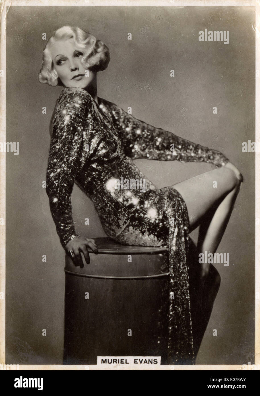 Muriel Evans - American film actress Stock Photo - Alamy