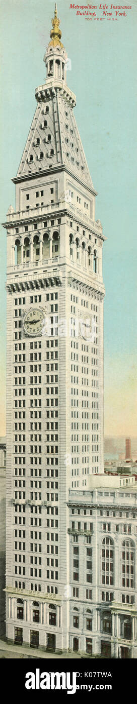 Metropolitan Life Insurance Building, New York, USA Stock Photo - Alamy