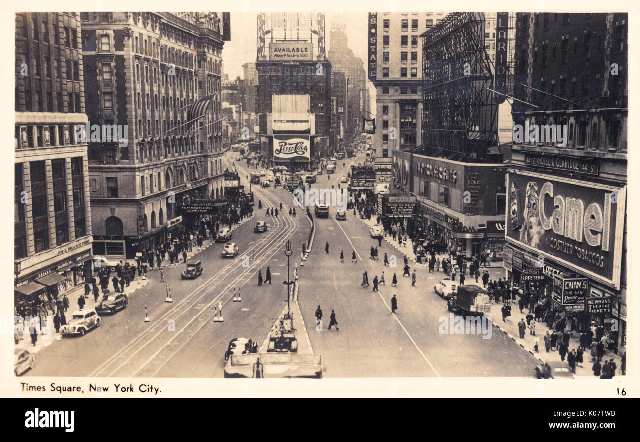 Times Square, New York, USA - WW2 era Stock Photo - Alamy