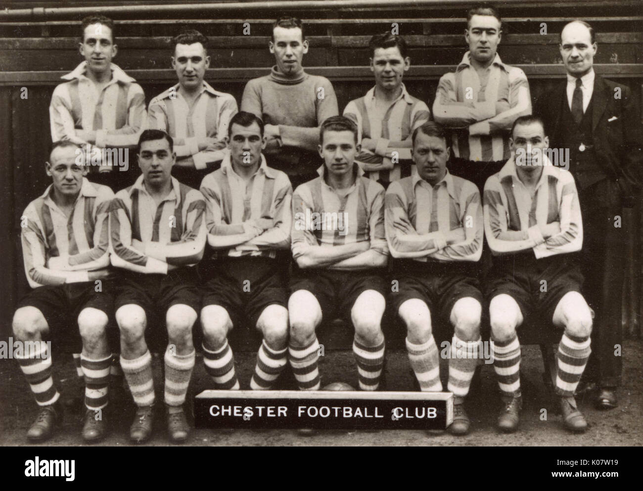 Chester FC football team 1936 Stock Photo - Alamy