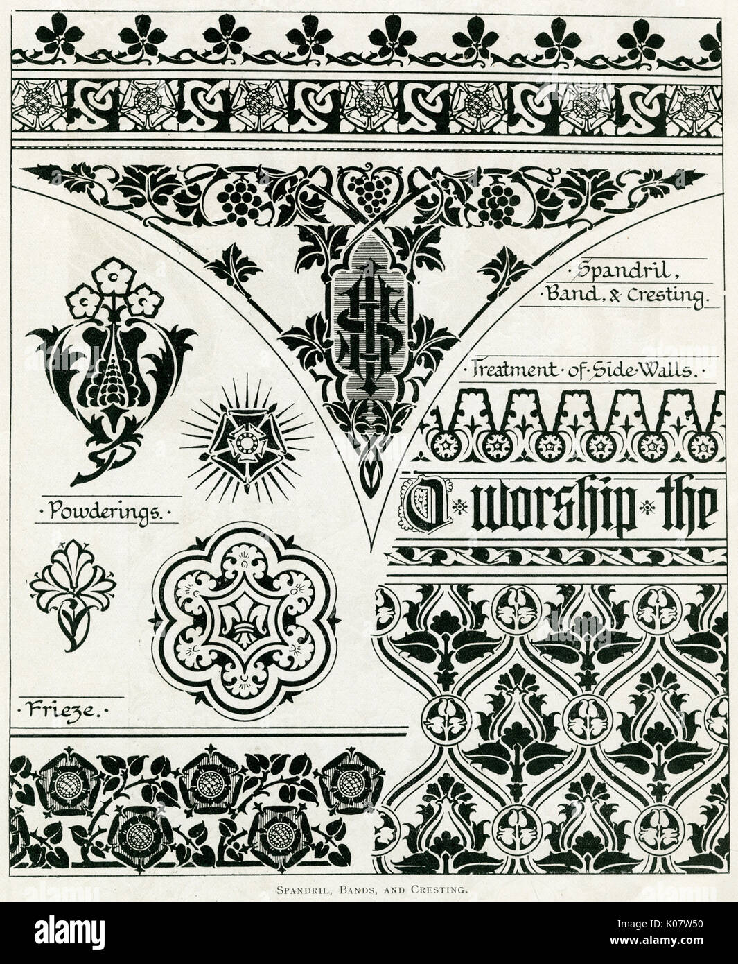 Traditional Christian decorations in churches Stock Photo - Alamy