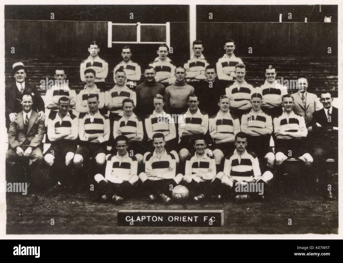 Clapton Orient FC football team 1936 Stock Photo - Alamy