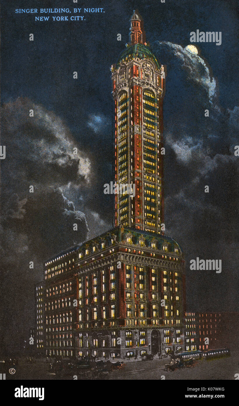 Singer building new york hi-res stock photography and images - Alamy