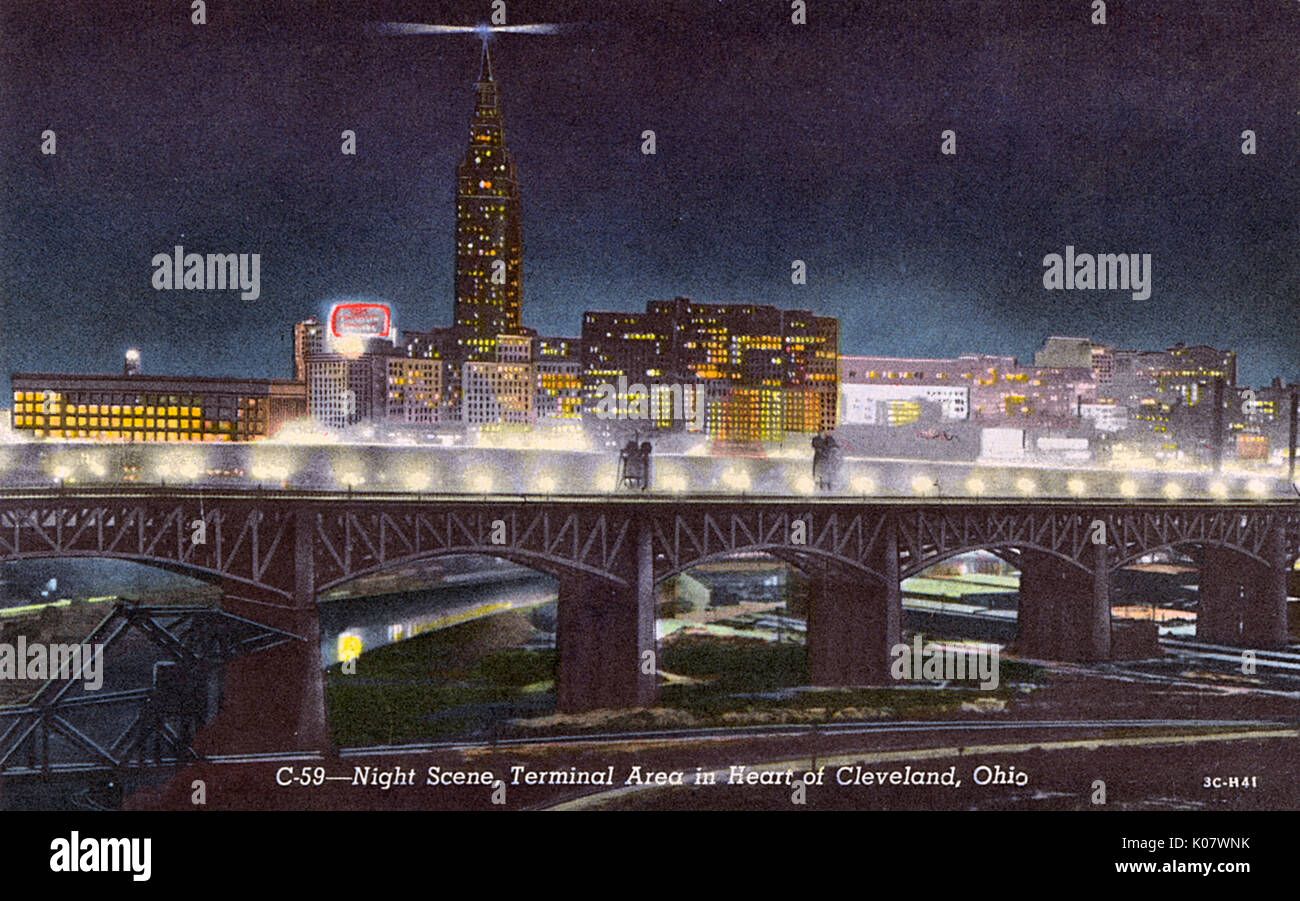 Cleveland ohio nighttime hi-res stock photography and images - Alamy