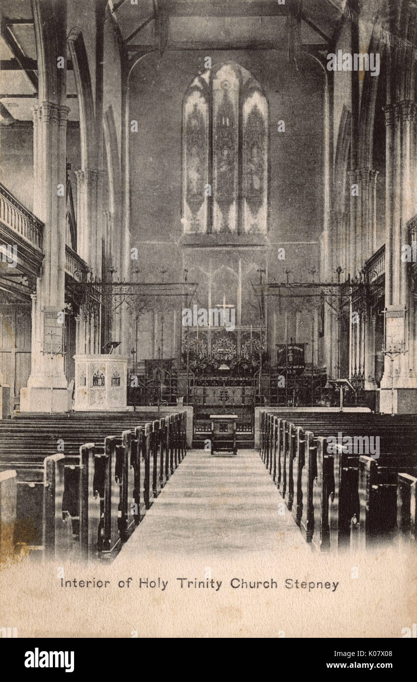 Interior of the Holy Trinity Church, Stepney, London Stock Photo - Alamy