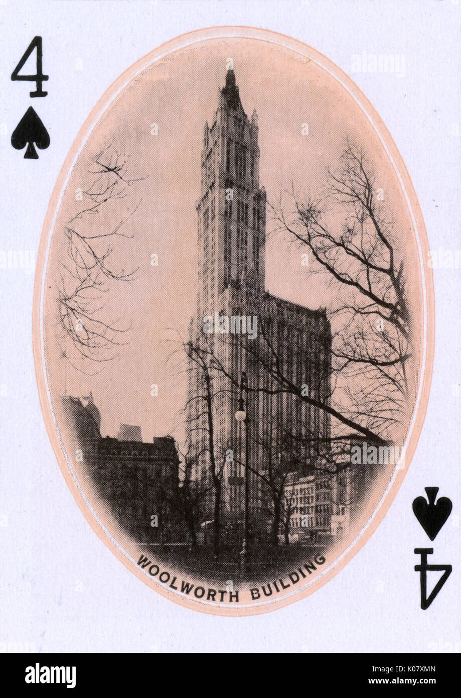 New York City - Playing card - Woolworth Building Stock Photo - Alamy