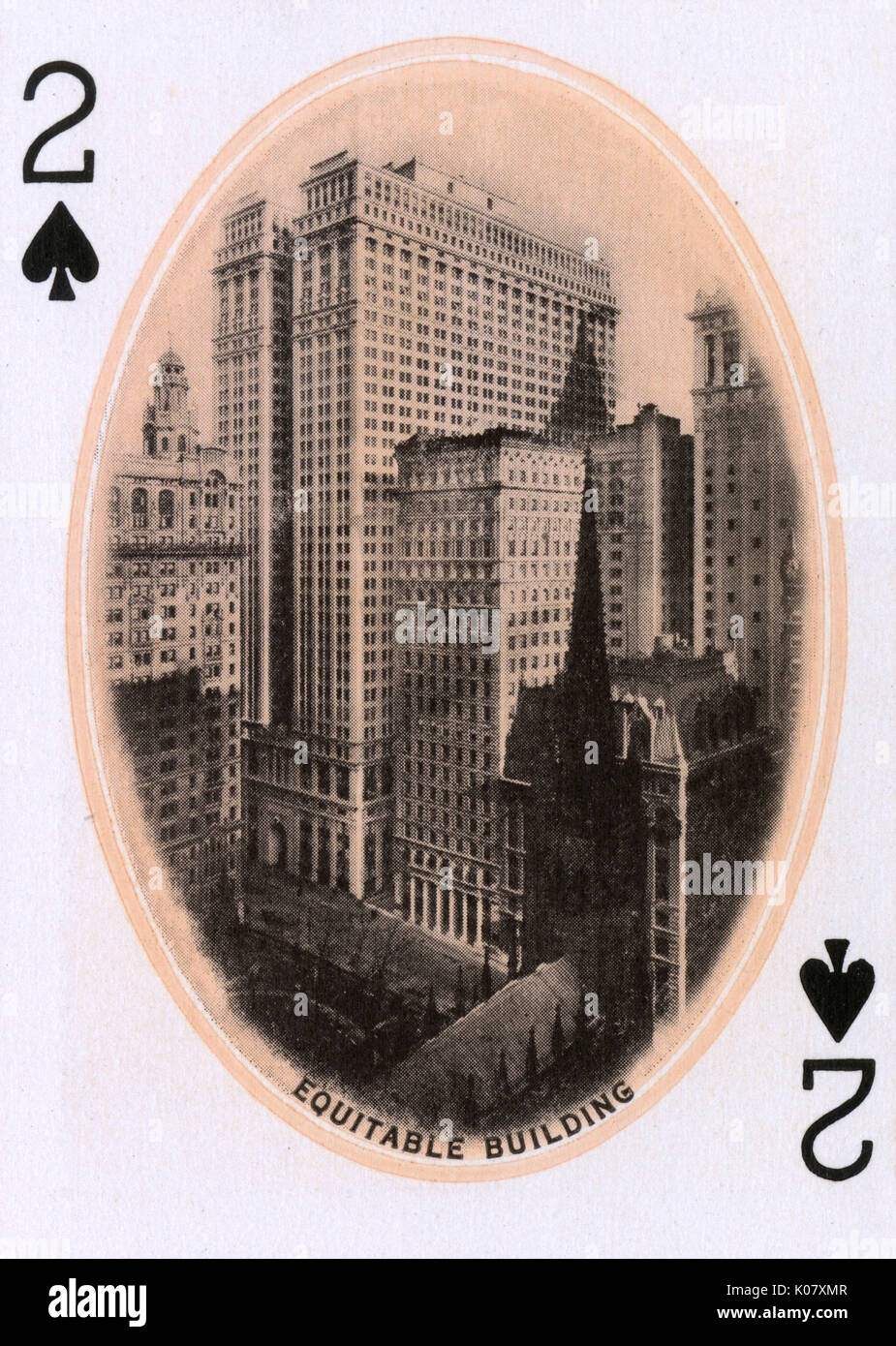 New York City - Playing card - Equitable Building Stock Photo - Alamy