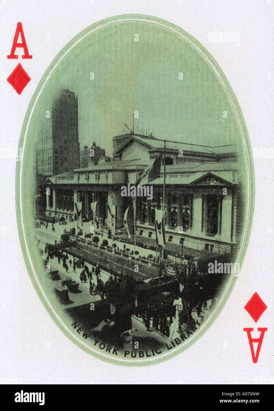 New York City - Playing card - New York Public Library Stock Photo - Alamy