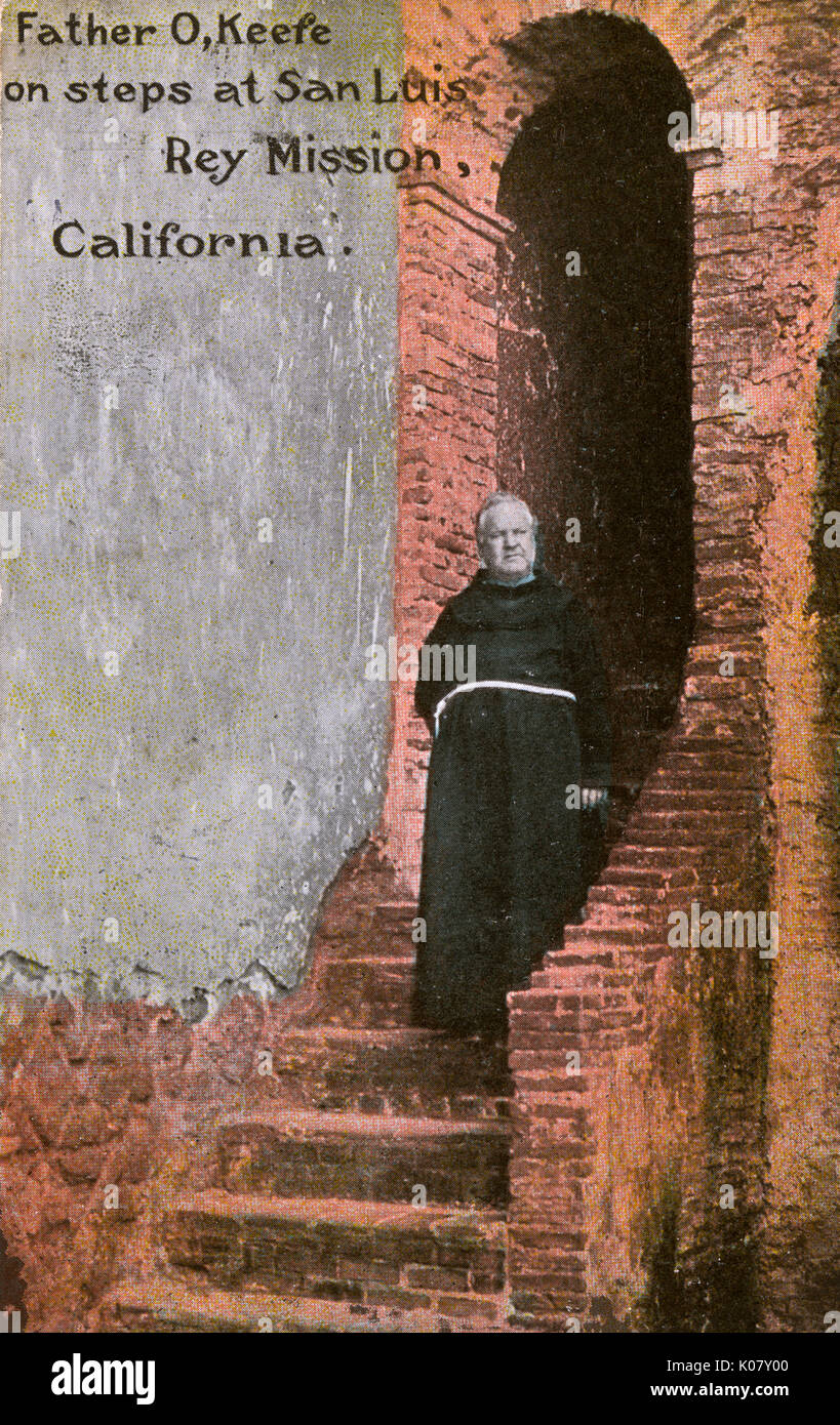 Father O'Keefe, San Luis Rey Mission, California, USA Stock Photo - Alamy