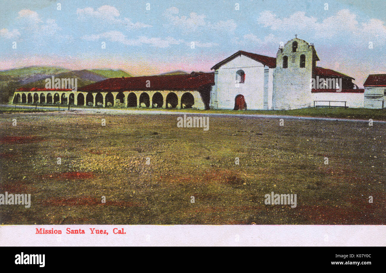 Santa Ines Mission, Santa Barbara County, California, USA Stock Photo ...