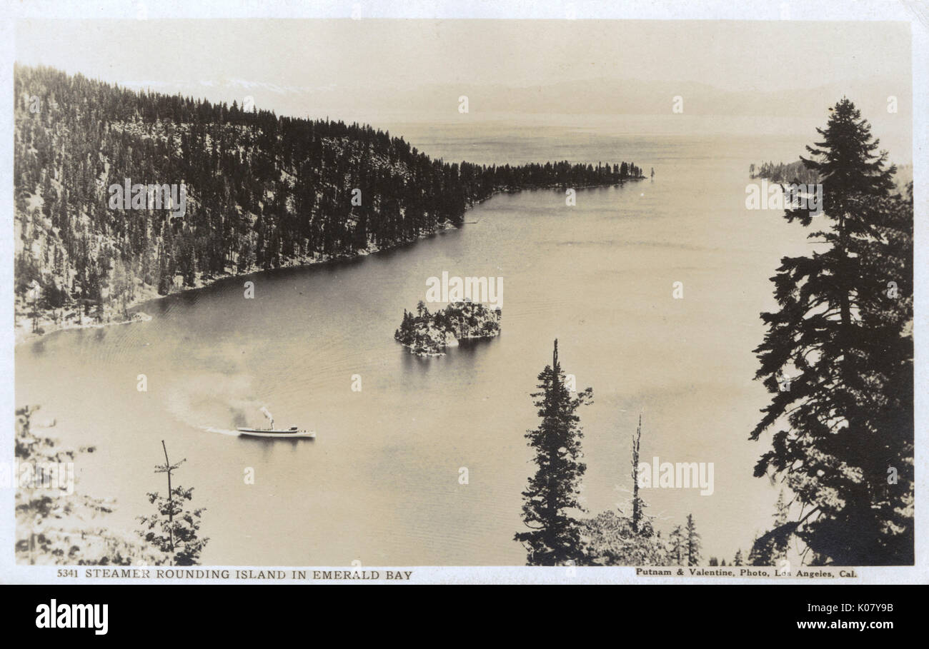 Steamer at Emerald Bay, Lake Tahoe, California, USA Stock Photo - Alamy