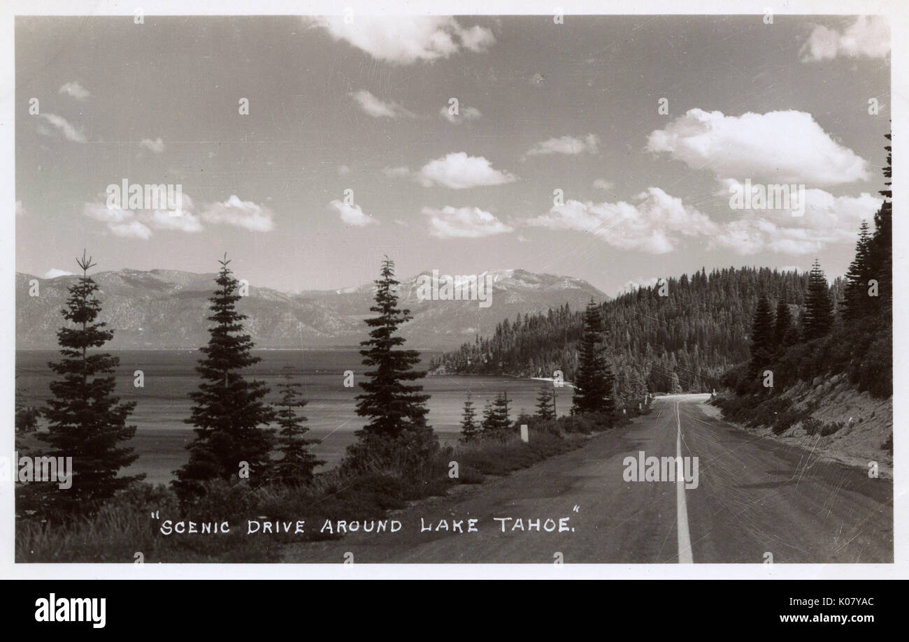 Scenic drive around Lake Tahoe, California, USA Stock Photo - Alamy