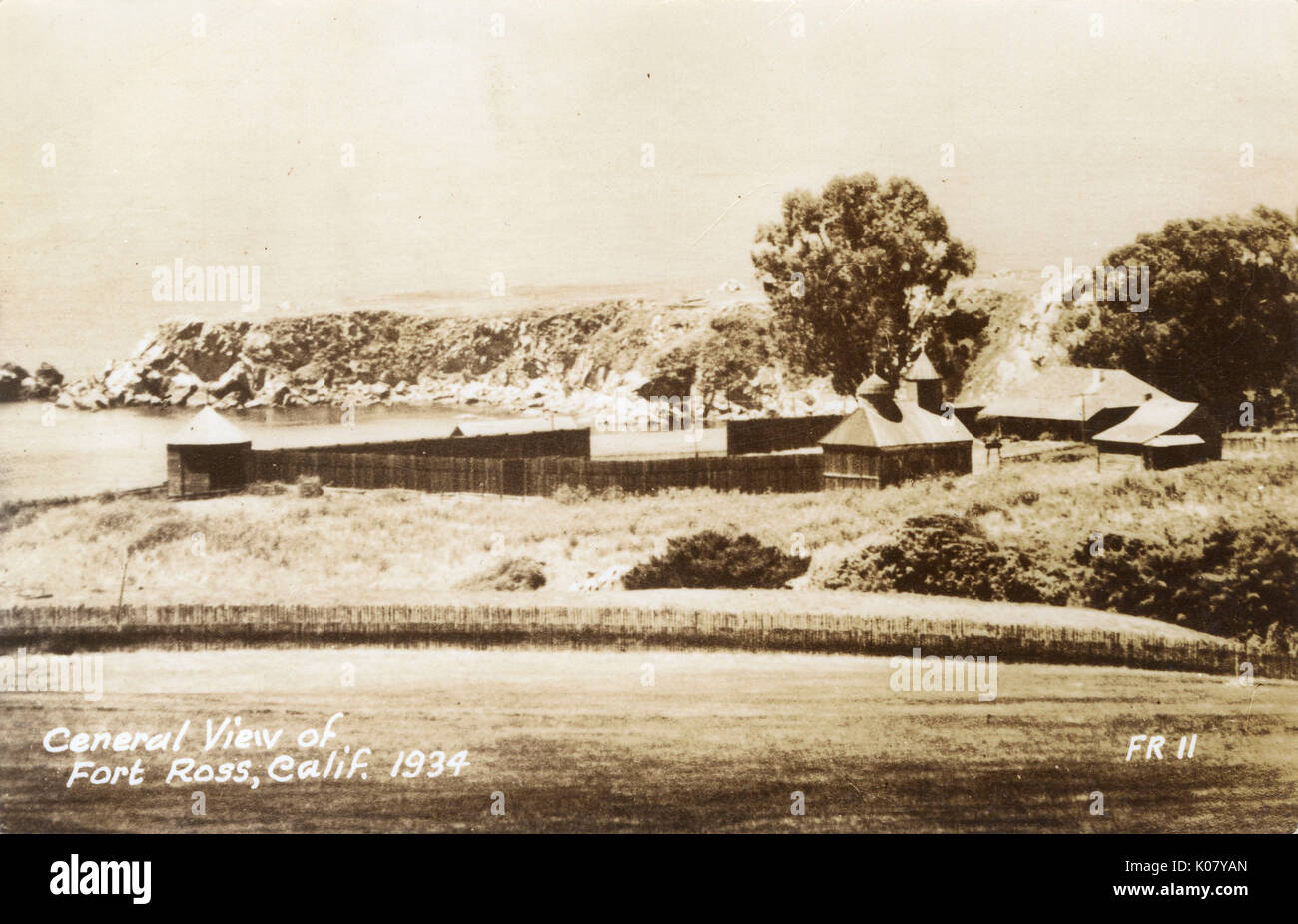 General view, Fort Ross, Sonoma County, California, USA Stock Photo - Alamy