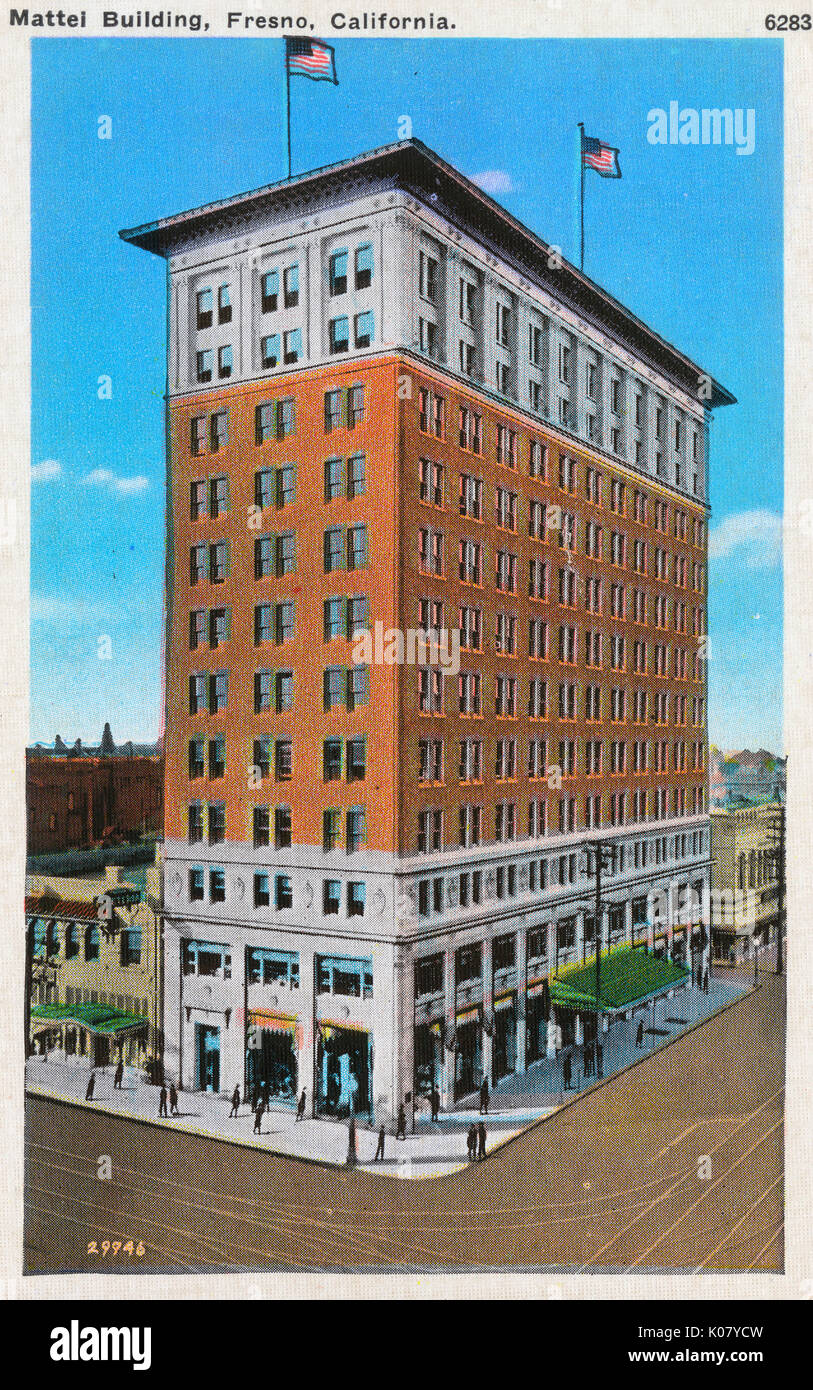 Mattei Building, Fresno, California, USA Stock Photo - Alamy