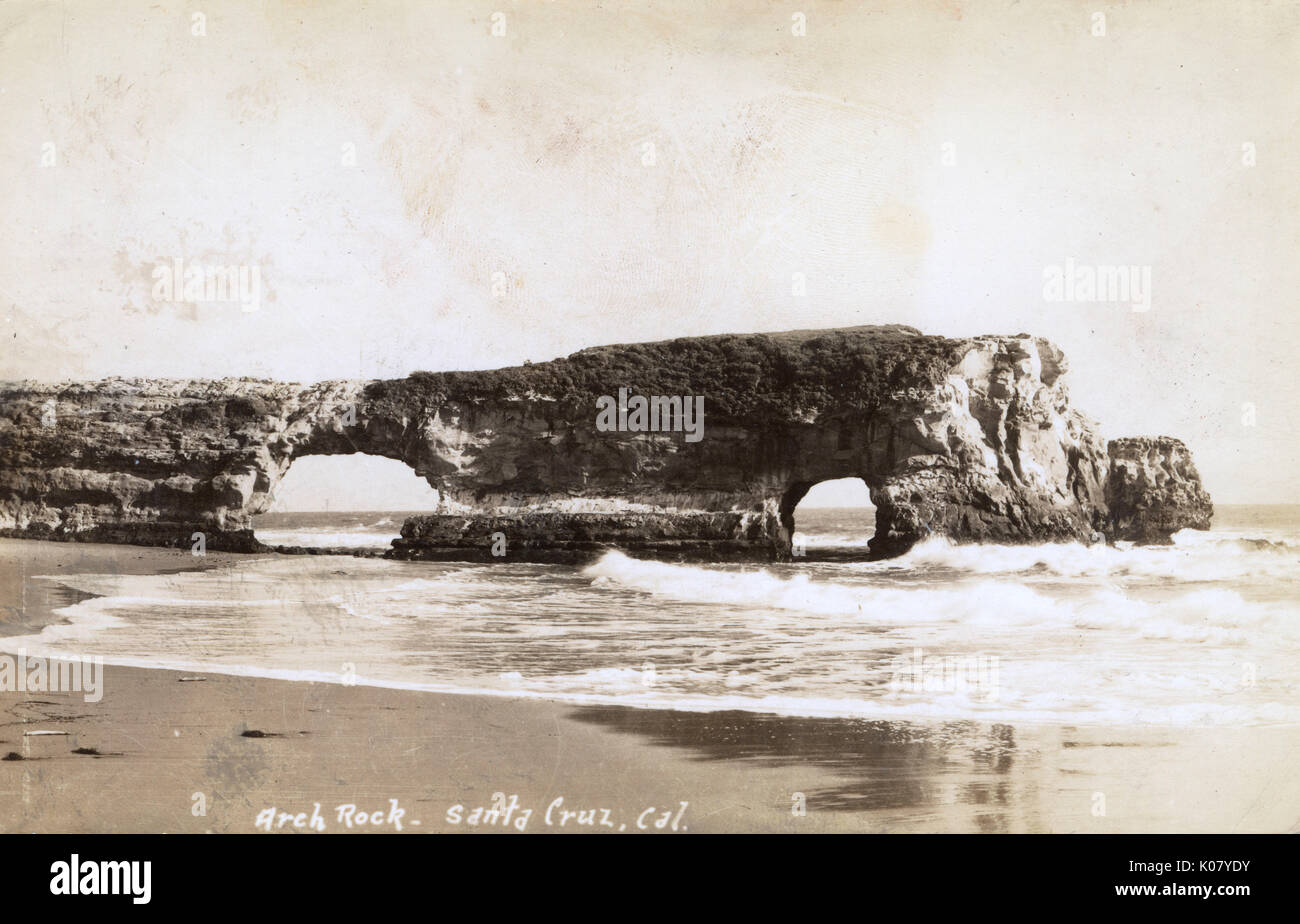 Arch Rock, Santa Cruz, California, USA Stock Photo - Alamy