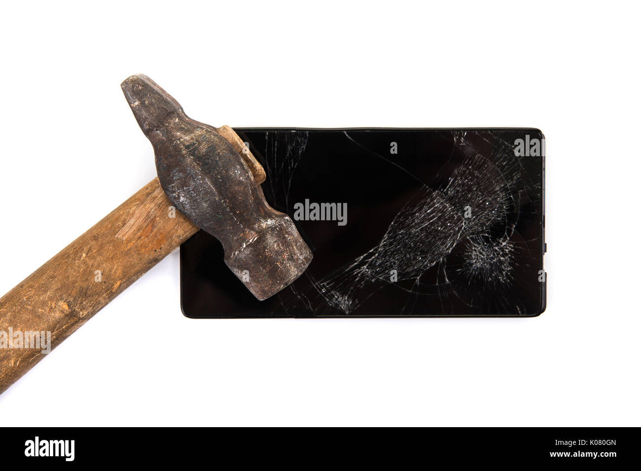 Hammer and phone Cut Out Stock Images & Pictures - Alamy