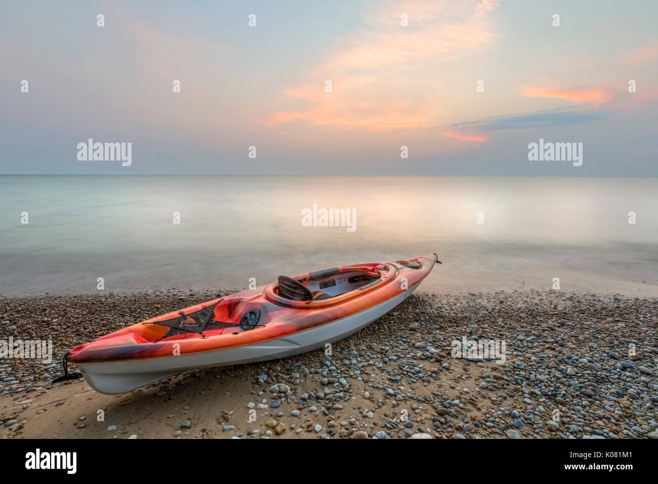 Kayak at the Lake Huron, Bayfield, Ontario, Canada Stock Photo - Alamy