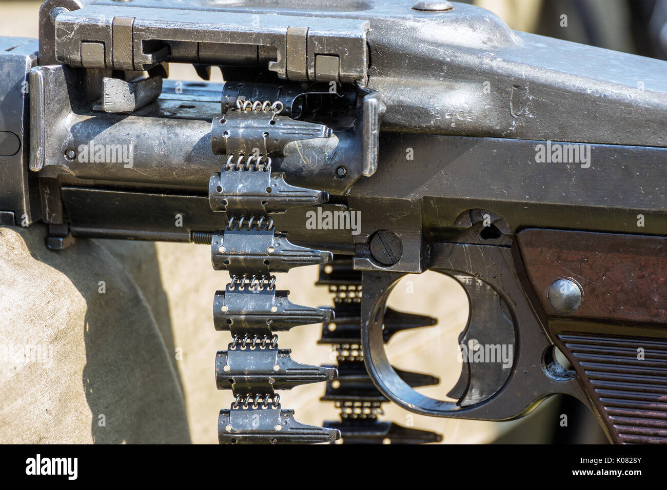 Machine gun fragment Stock Photo - Alamy