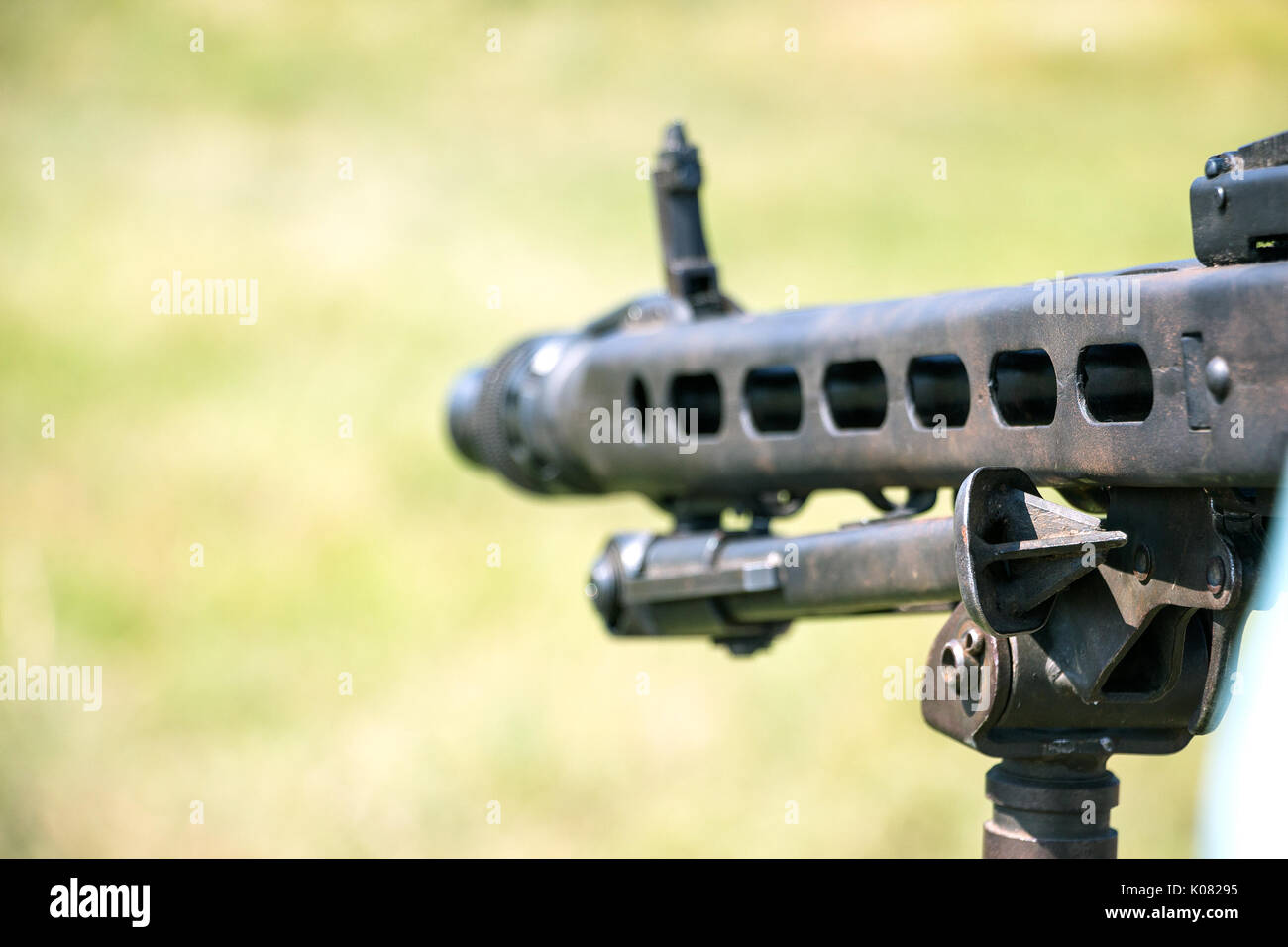 Barrel of a machine gun Stock Photo - Alamy