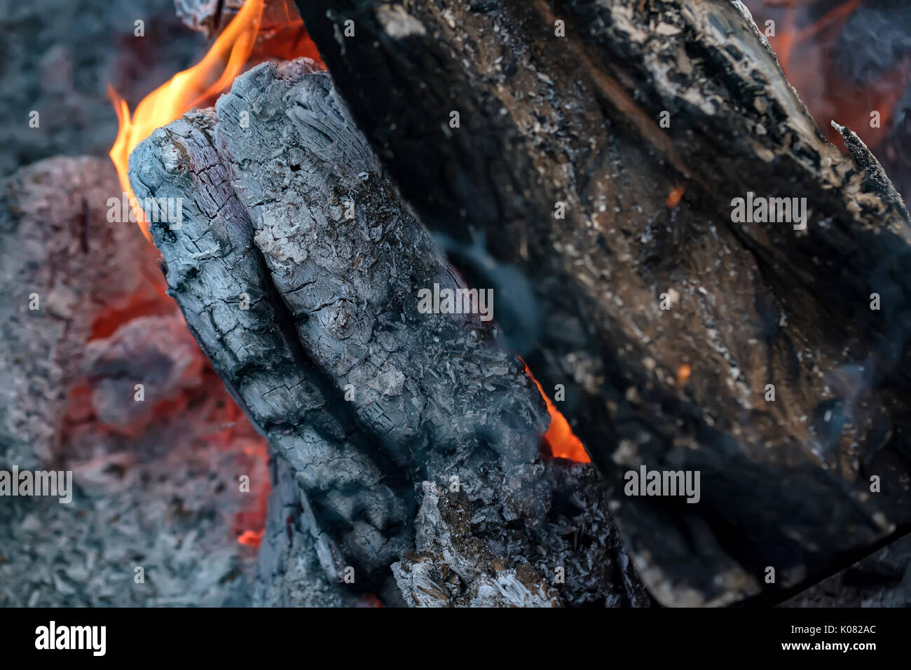Coal and ember in fire Stock Photo - Alamy
