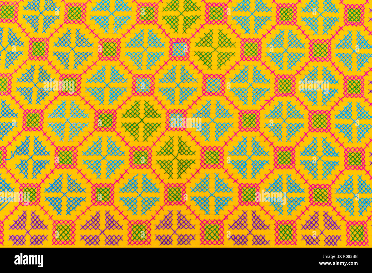 Traditional handmade Saamaka art Stock Photo - Alamy