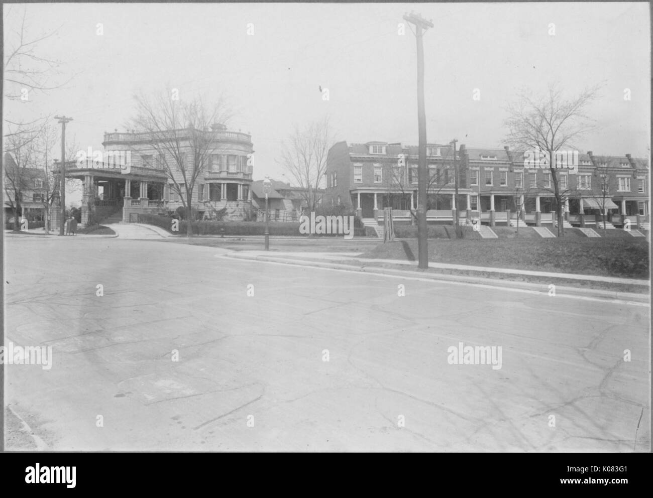 Row housing Black and White Stock Photos & Images - Alamy