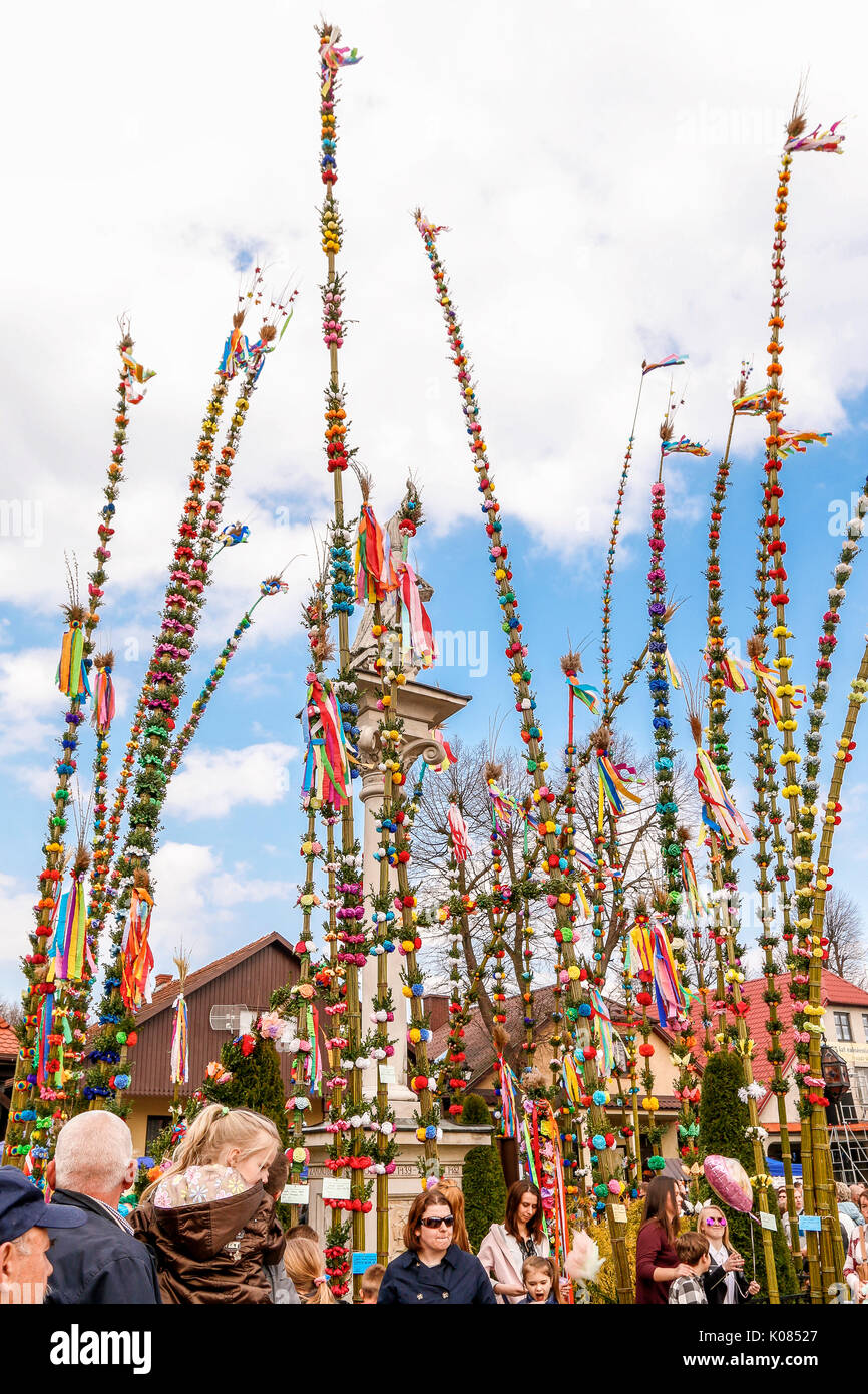 Easter Palm Contest in Lipnica Murowana, Poland. Annual event of Palm ...