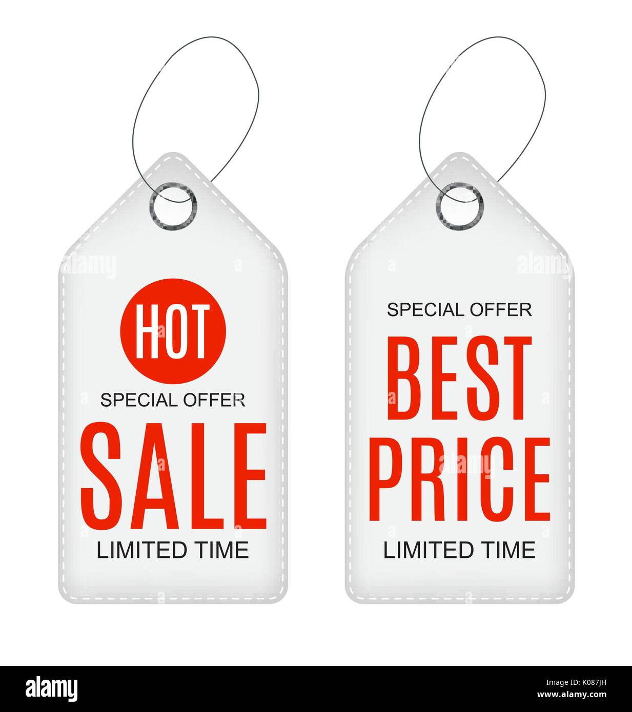 Vector Illustration of White Paper Sale Label Stock Vector Image & Art ...