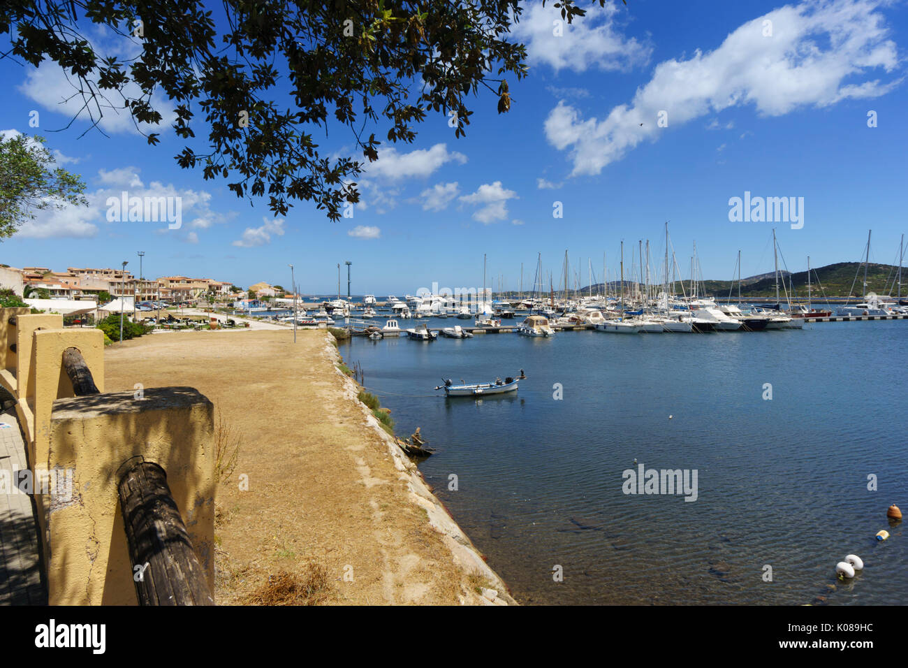 Italy, Sardinia - Cannigione, Costa Smeralda. The marina Stock Photo ...
