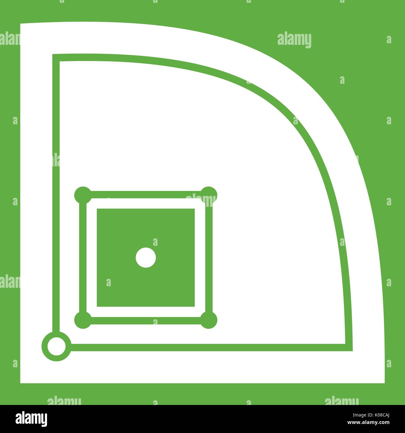 Baseball field icon green Stock Vector Image & Art - Alamy