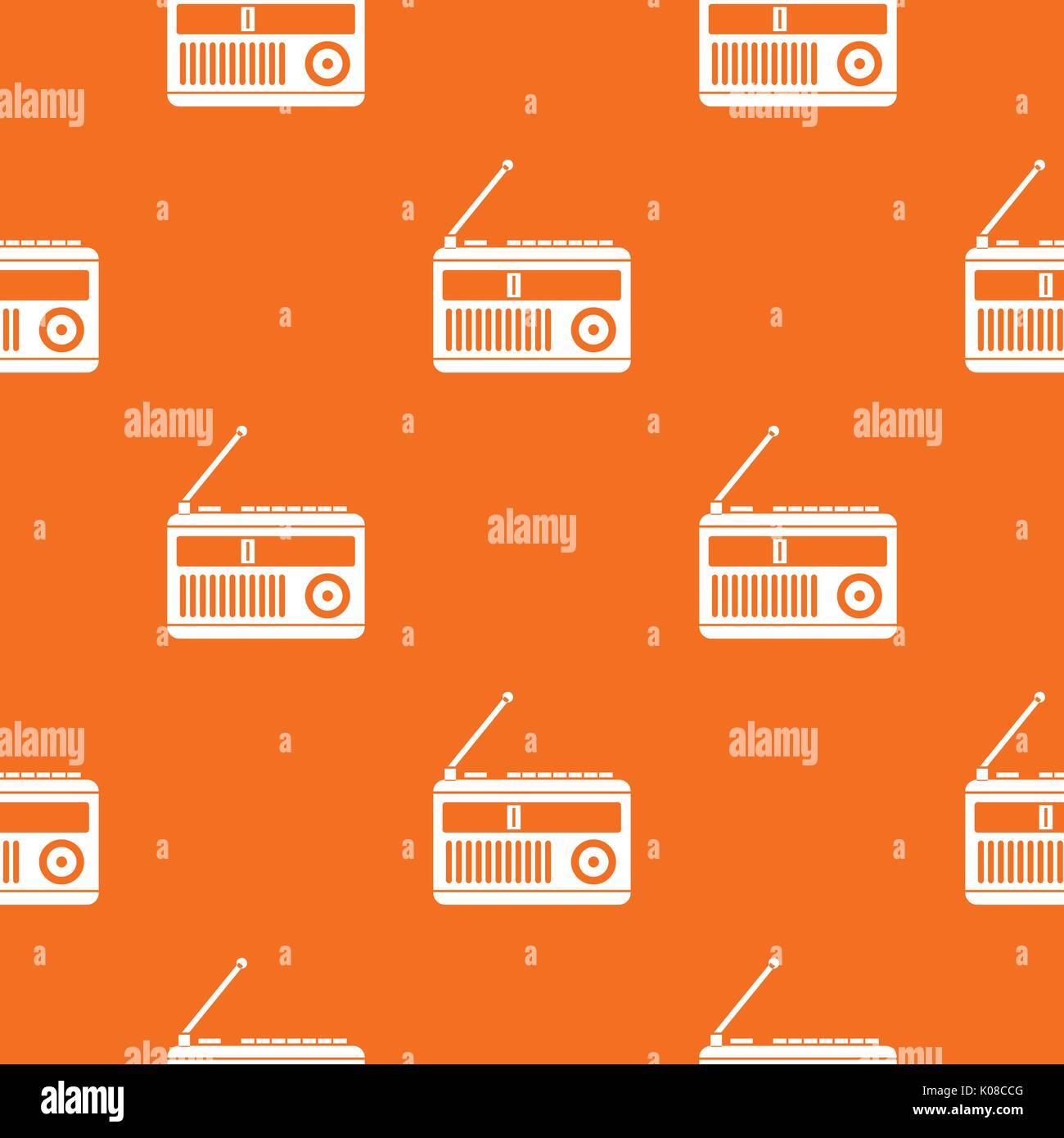 Retro radio pattern seamless Stock Vector Image & Art - Alamy